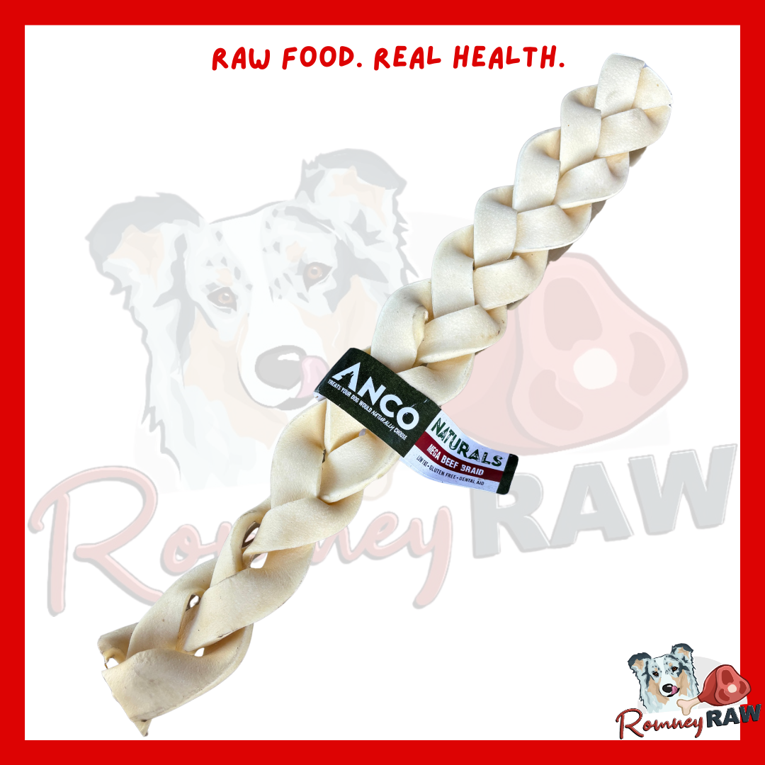 Anco Naturals - Mega Beef Braid – Romney Raw
