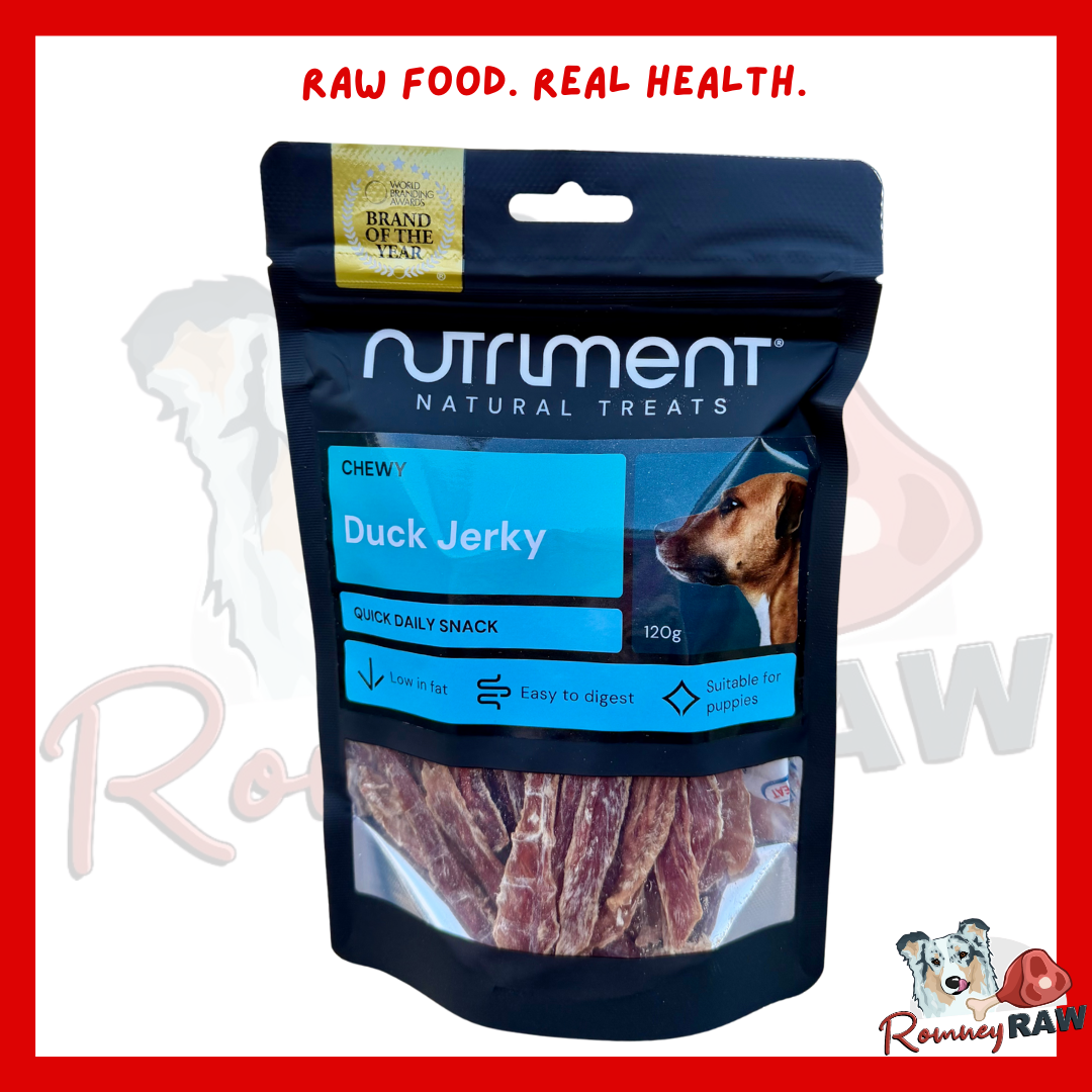 Nutriment Natural Treats - Duck Jerky - 150g – Romney Raw