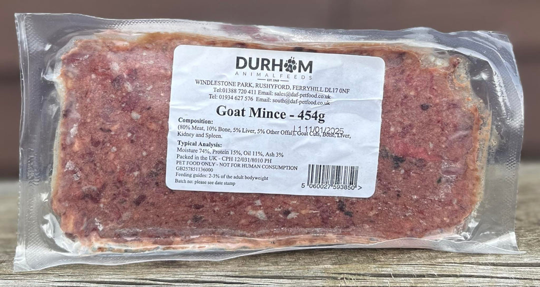 Durham Animal Feeds - Goat Mince - 454g – Romney Raw