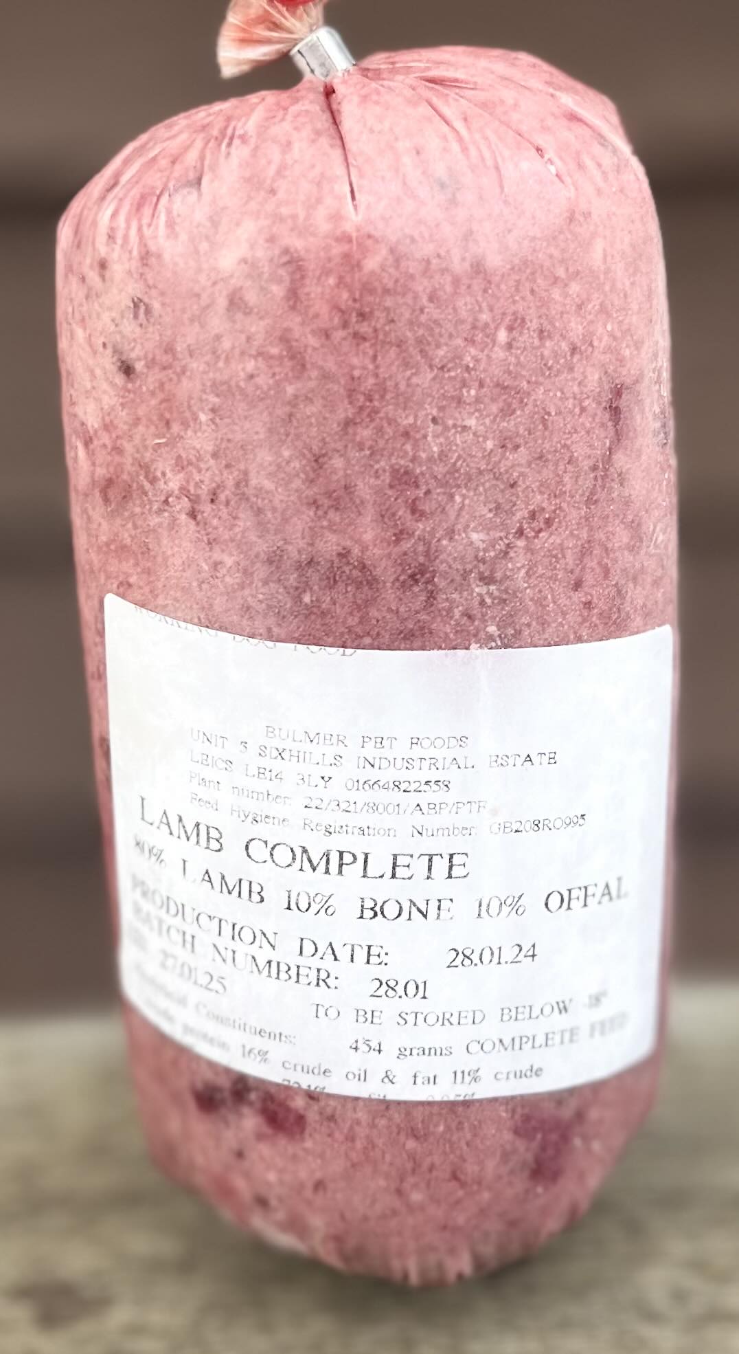 Bulmers Pet Foods - Lamb Mince Complete - 454g – Romney Raw