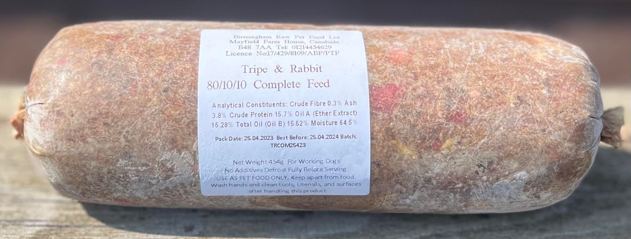 Birmingham Raw Tripe & Rabbit Complete 454g – Romney Raw