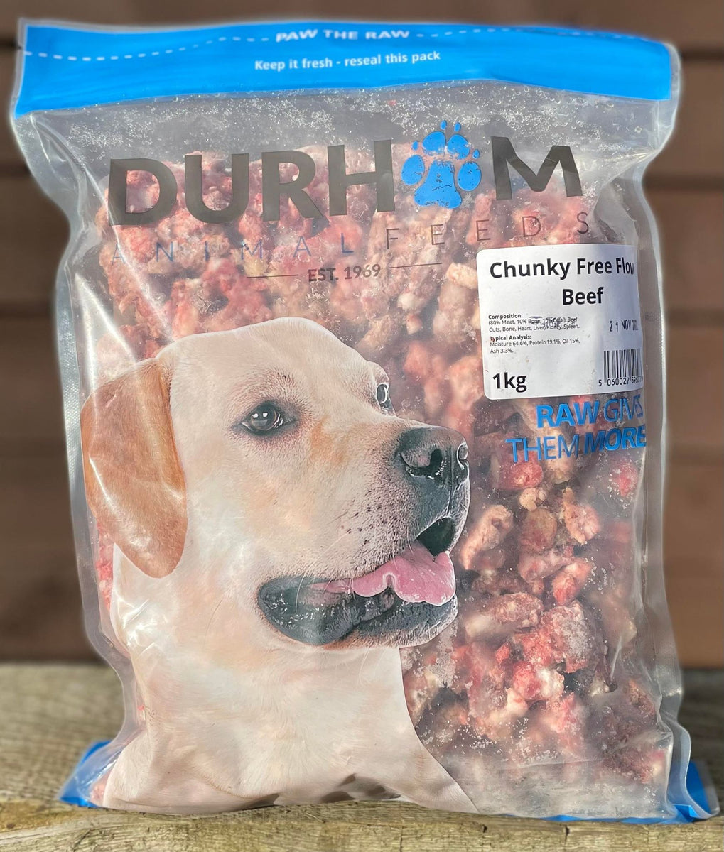 Durham Animal Feeds Chunky Freeflow Beef Mince 1kg – Romney Raw
